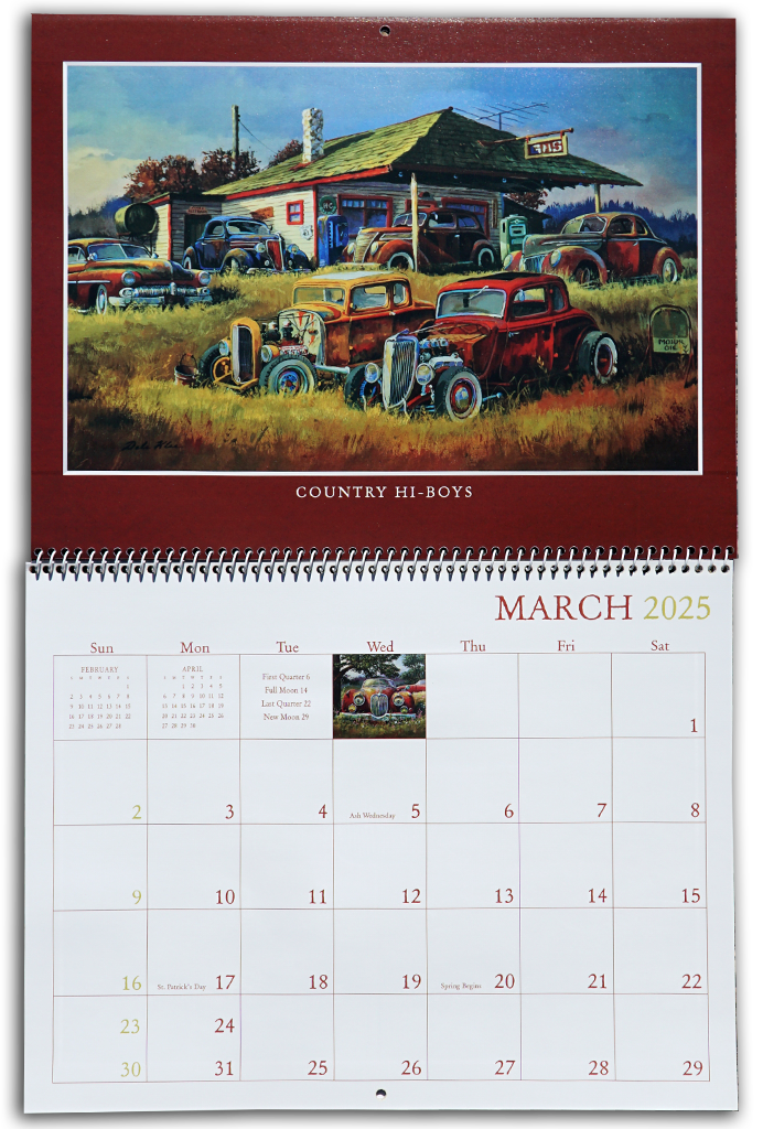"2025 Junkyard Classics Calendar" – Dale Klee Art Gallery