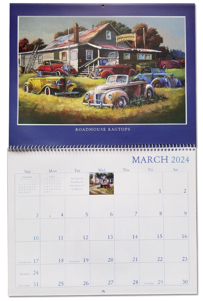"2024 Junkyard Classics Calendar" – Dale Klee Art Gallery
