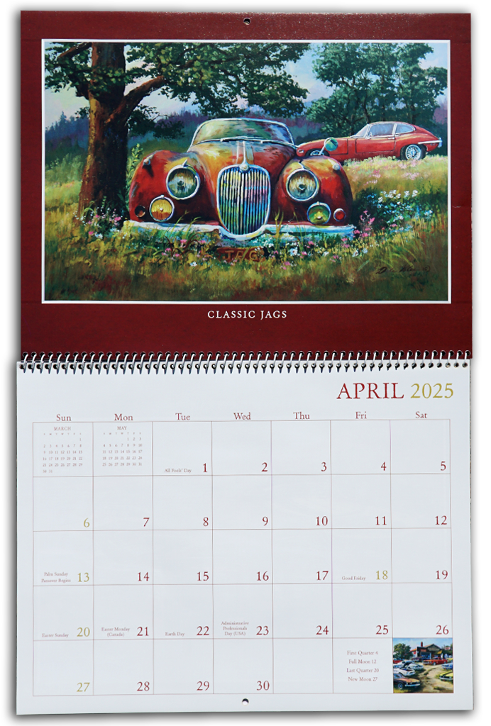 "2025 Junkyard Classics Calendar" – Dale Klee Art Gallery