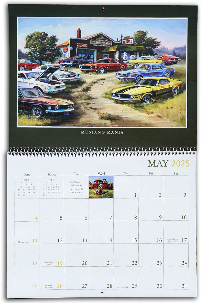 "2025 Junkyard Classics Calendar" – Dale Klee Art Gallery