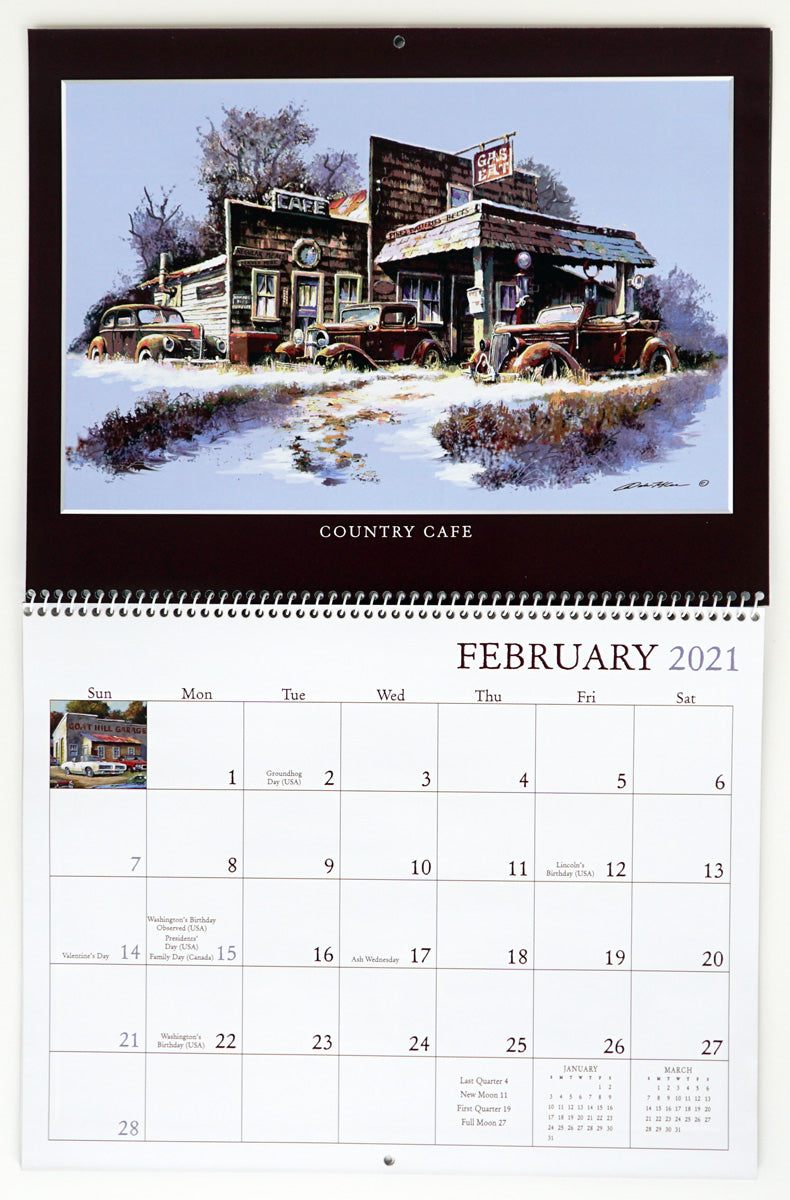 "2021 Junkyard Classics Calendar" – Dale Klee Art Gallery