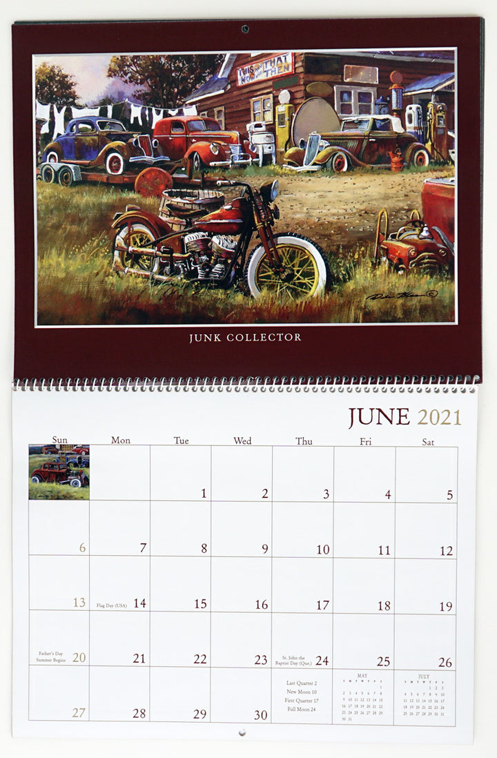 "2021 Junkyard Classics Calendar" – Dale Klee Art Gallery