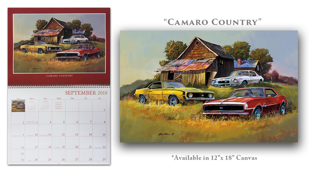 "2018 Junkyard Classics Calendar" – Dale Klee Art Gallery