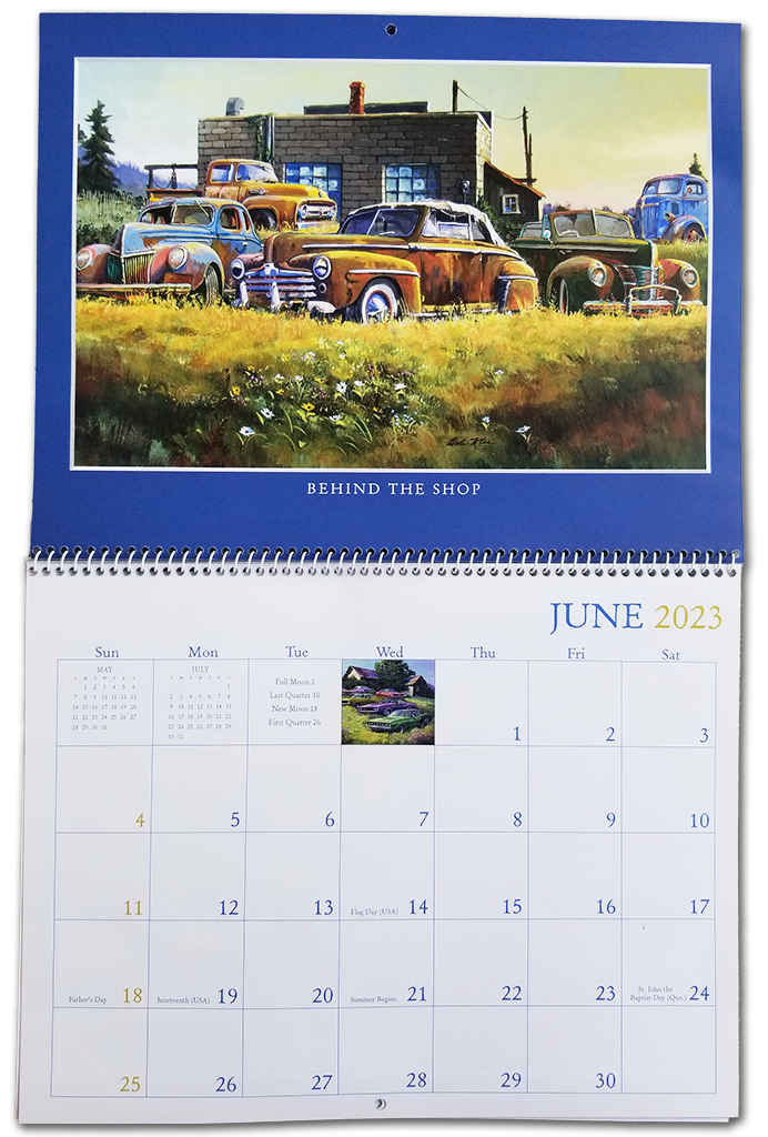 "2023 Junkyard Classics Calendar" SORRY _ SOLD OUT – Dale Klee Art Gallery